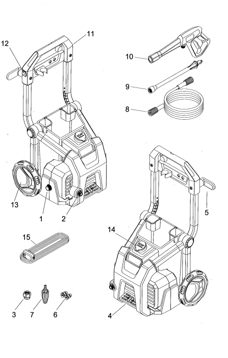 K1800 Parts List for Karcher 1.106 110.0 DR Mower Parts
